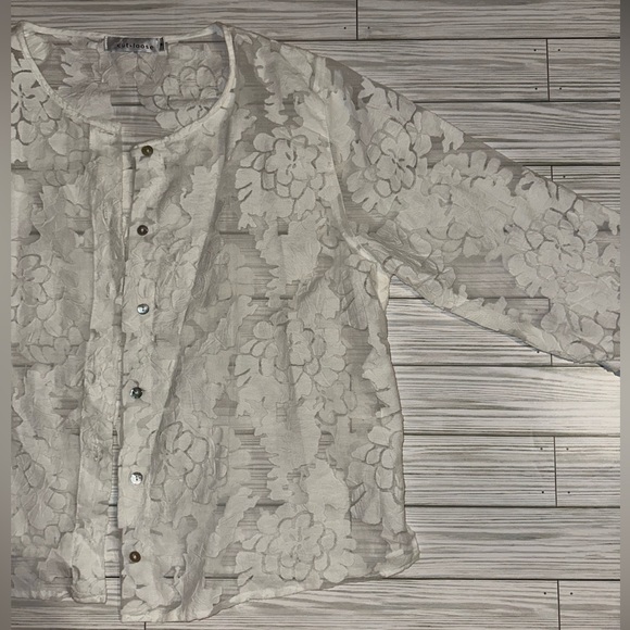 cut loose | Tops | Cut Loose Lace Button Up Cardigan | Poshmark